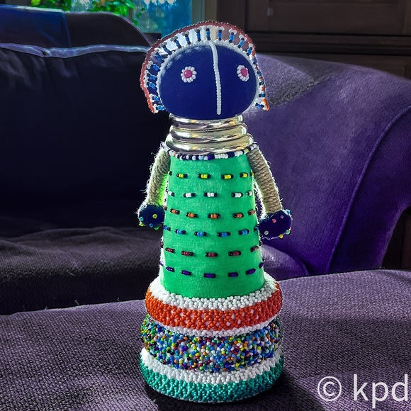 Vintage | Art | Vintage South African Ndebele Handmade Beaded Doll ...